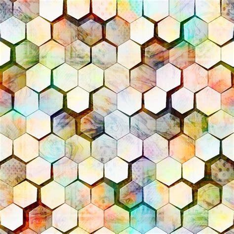 Colorful Hexagon Pattern Design