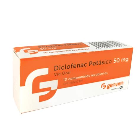 Diclofenac Potasico 50mg Genven 10 Pastillas Tienda Trio Maracaibo
