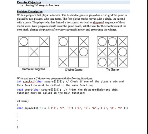 Solved Exercise Obiectives Passing 2 D Arrays To Functions