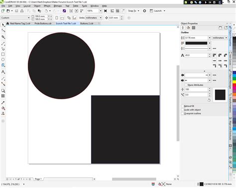 Why Isnt My Rectangle With A Contour Scaling Down In Corel Draw Wherelaneta