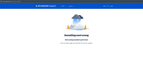 Atlassian Support Service Is Down