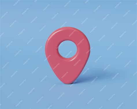 Premium Photo 3d Location Map Pin On Blue Background 3d Render Illustration