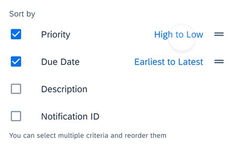 Sort By Multiple Criteria Sap Fiori For Android Design Guidelines