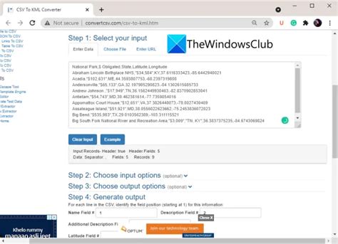 Convert Csv To Gpx Or Kml Using Free Converter Tools On Pc
