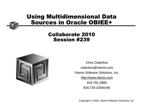 pdf using multidimensional data sources in oracle obiee papers collab2010
