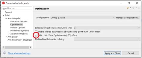 Building An Application With Lto Ti Arm Clang Compiler Tools