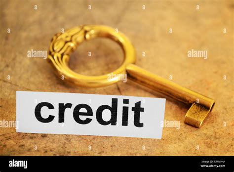 Credit And Key Concept Stock Photo Alamy