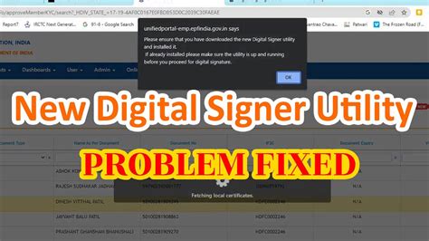 Epfo New Digital Signer Utility Problem Solved Epf