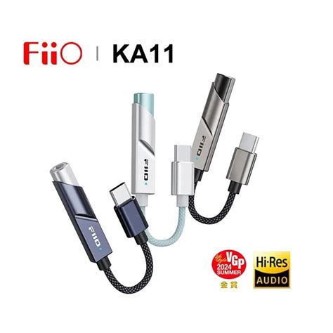 Fiio Jadeaudio Ka11 Usb Dac Amp Amplifier Hi Res Audio Type C To 3 5mm Adapter Usb Dongle Dsd256
