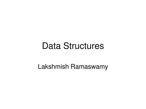 PPT Data Structures PowerPoint Presentation Free Download ID