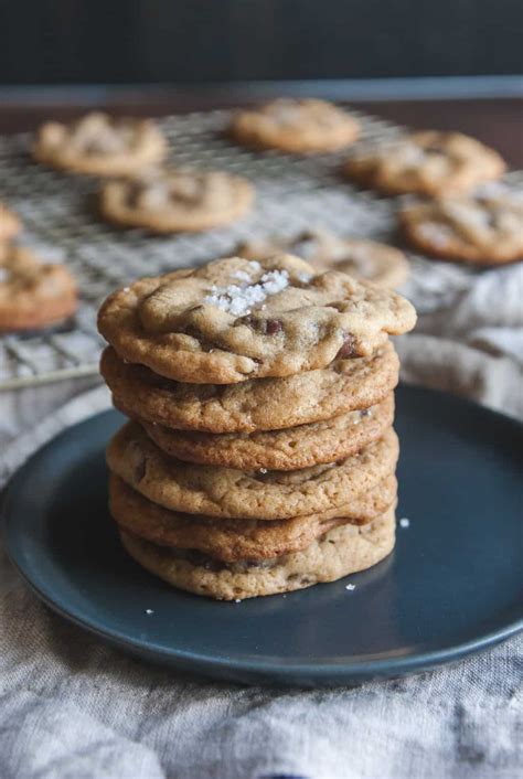The Best Salted Caramel Chocolate Chip Cookies Sweetphi