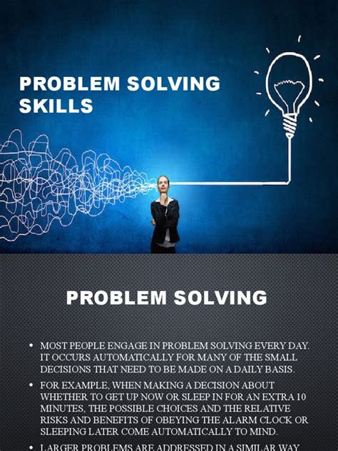 Problem Solving Skills Pdf Cognitive Psychology Behavioural Sciences