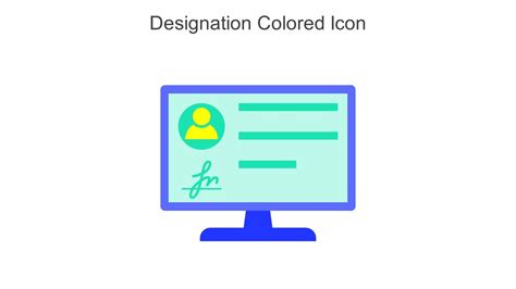 Designation Colored Icon In Powerpoint Pptx Png And Editable Eps Format PPT Slide