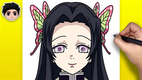 How To Draw Kanae Kocho From Demon Slayer Easy Step By Step Youtube
