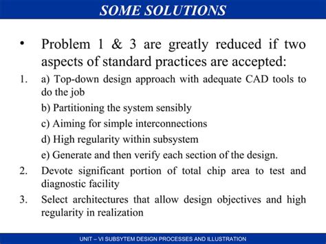 Vlsi Subsystem Design Processes And Illustration Ppt Computing