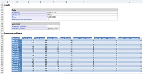 Transform Categorical Data Example Solver