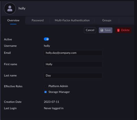 Manage Local Users — Artesca 403 Documentation