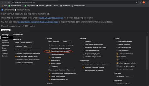 Chrome Debug Tools For React Native Multiple Issues Stack Overflow