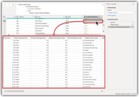 Quick Tips Renaming All Tables Columns In One Go In Power Query Bi