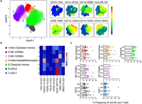 Unsupervised Clustering And Dimension Reduction Analysis Of Myeloid And