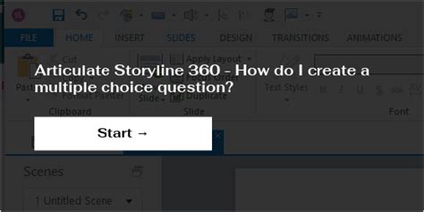 Articulate Storyline 360 How Do I Create A Multiple Choice Question
