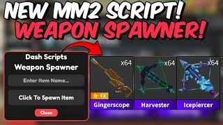 Best Op Mm2 Weapon Spawner Script Working Delta Executor Script On