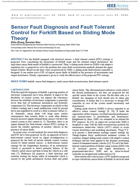 Sensorfaultdiagnosisandfaulttolerantcontrol Pdf Applied