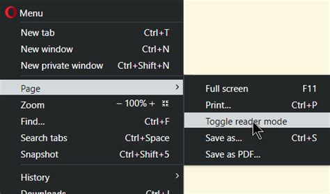 how to use opera browser reader mode daves computer tips