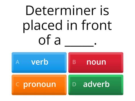 Determiners Quiz