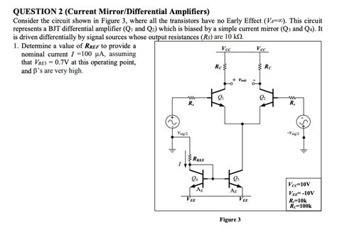 Differential Amplifier With Current Mirror