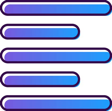 Horizontal Left Align Gradient Filled Icon 42750672 Vector Art At Vecteezy
