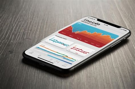 Modern Mobile Analytics Dashboard Interface Premium Ai Generated Image