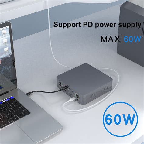 18 In 1 USB C Dock Dual Monitor Laptop Docking Station