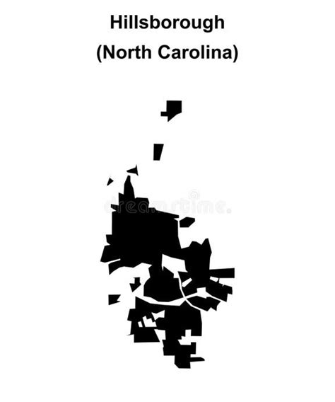 Hillsborough Outline Map Stock Vector Illustration Of Cartography