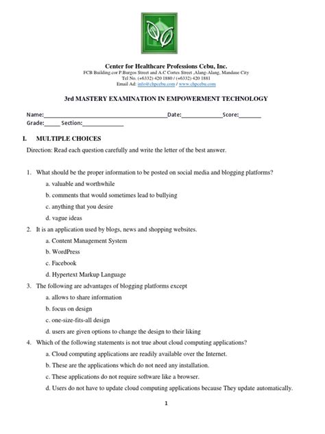 Mastery 3 Etech Pdf Html World Wide Web