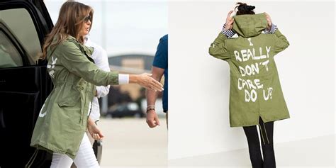 Melania Trump Wears I Really Dont Care Do U Jacket While Visiting