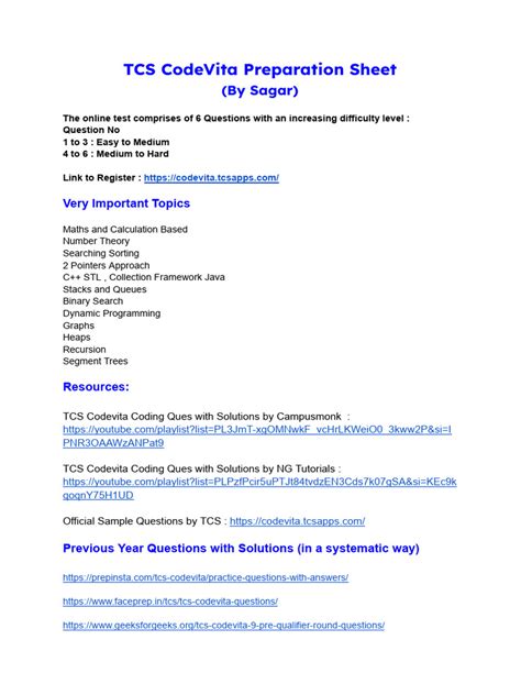 Tcs Codevita Cheat Sheet Pdf Moving Average Average