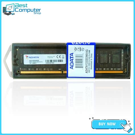Adata Ddr3 4gb 1333mhz Desktop Ram With 2year Warranty Bd