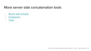 Vue Micro Frontend Implementation Patterns PPT