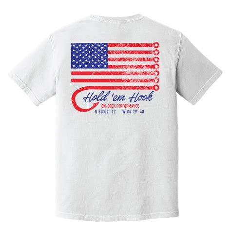 Distressed Flag T Shirt Hold Em Hook