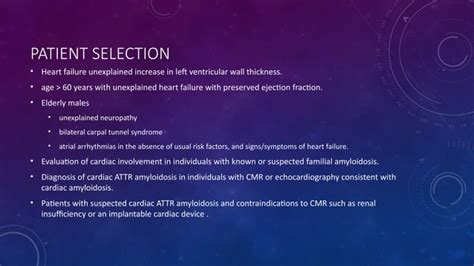 Cardiac Amyloidosis With Bone Pyp Scintigraphic Pptx Heart And