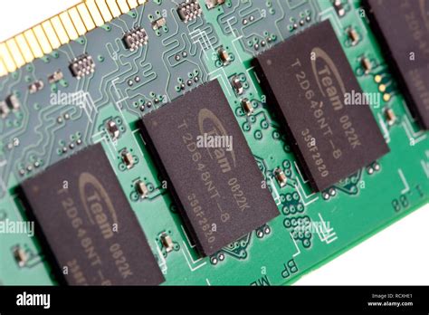 Memory RAM Memory Modules On A PCB Stock Photo Alamy