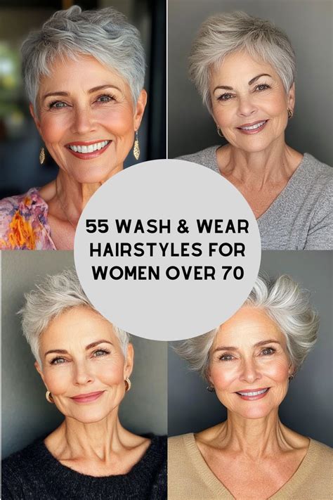 55 Wash And Wear Hairstyles Giving Women Over 70 Natural Confidence