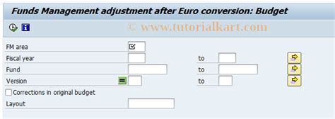 FM9W SAP Tcode Adjust Funds Management Budget
