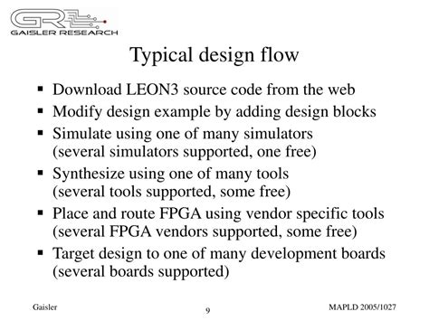 Ppt Fpga Design Using The Leon3 Fault Tolerant Processor Core