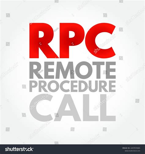 rpc remote procedure call software communication stock vector royalty
