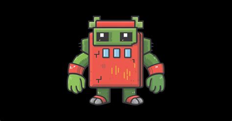 8 Bit Robot 8 Bit Sticker Teepublic