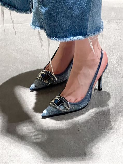 Denim Diesel Heels | Shoes heels classy, Elegant shoes heels, Denim ...