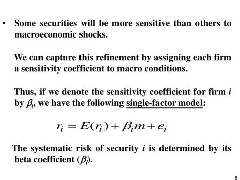 Ppt A Single Factor Security Market The Single Index Model Estimating The Single Index Model