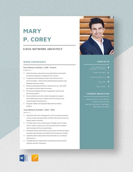 Free Cisco Network Engineer Resume Download In Word Apple Pages